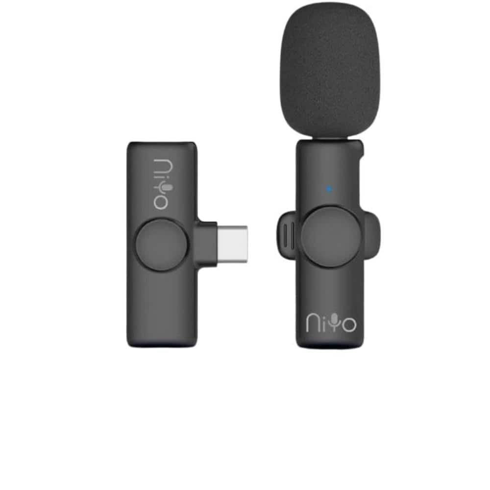Etokfoks Wireless Lapel Microphone, Professional Video Recording Mic ...