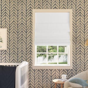 Sun Zero Pryer Cordless Stone 100% Blackout Textured Fabric Roman Shade ...