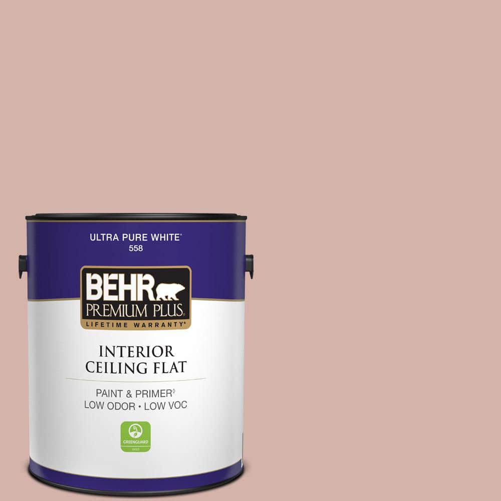 BEHR PREMIUM PLUS 1 gal. #S170-3 Castilian Pink Ceiling Flat Interior ...