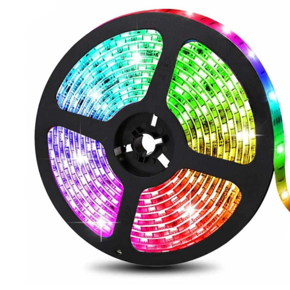Emerald 100 ft. Plug-In Smart Remote Controlled Integrated LED Color ...
