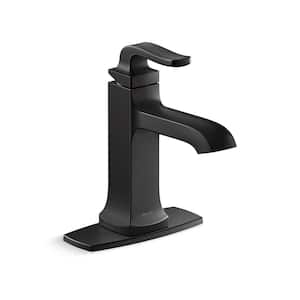 KOHLER Rubicon 8 in. Widespread Double Handle High Arc Bathroom Faucet in Matte Black R29406-4D ...
