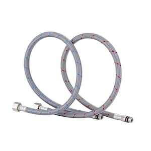 WOWOW 3/8 in. Female Compression x M10 Male Connector x 20 in. Braided ...