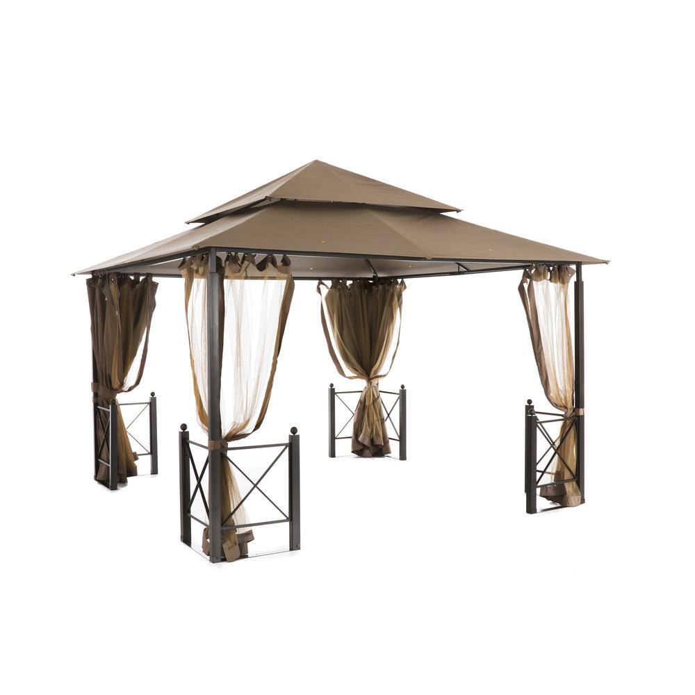 Reviews for Hampton Bay 12 ft. x 12 ft. Outdoor Patio Harbor Gazebo ...