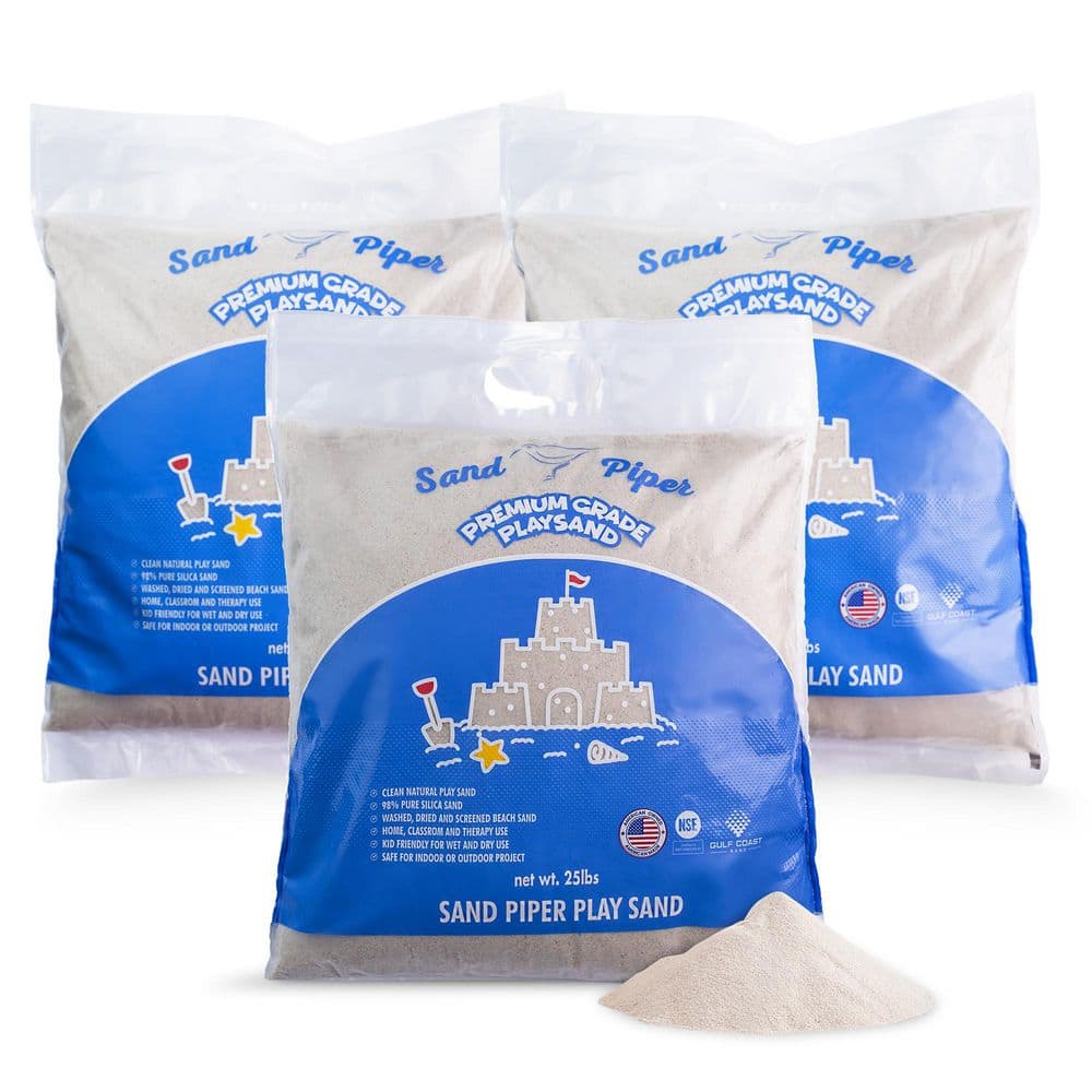 25 lb. Premium Grade Multi-Use Play Sand w/Chemical Free Formula 3-Pack ...