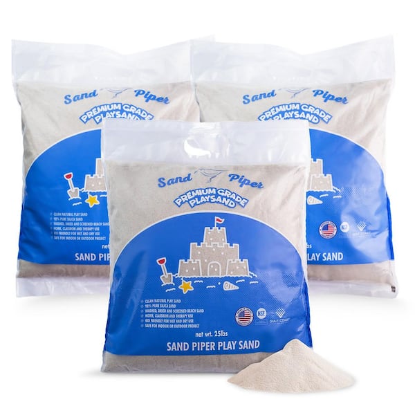 25 lb. Premium Grade Multi-Use Play Sand w/Chemical Free Formula 3-Pack ...