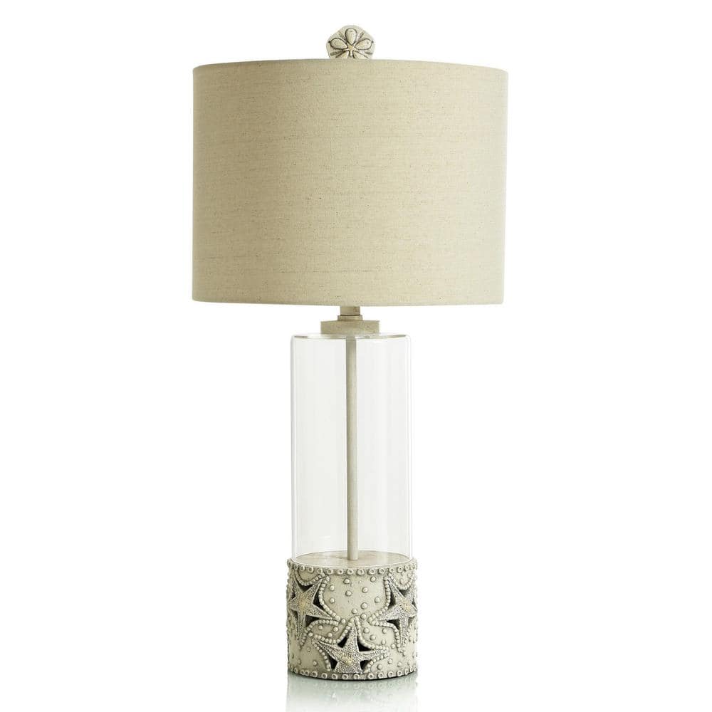 StyleCraft Star Cream 31.5 in. White Candlestick Task And Reading Table ...
