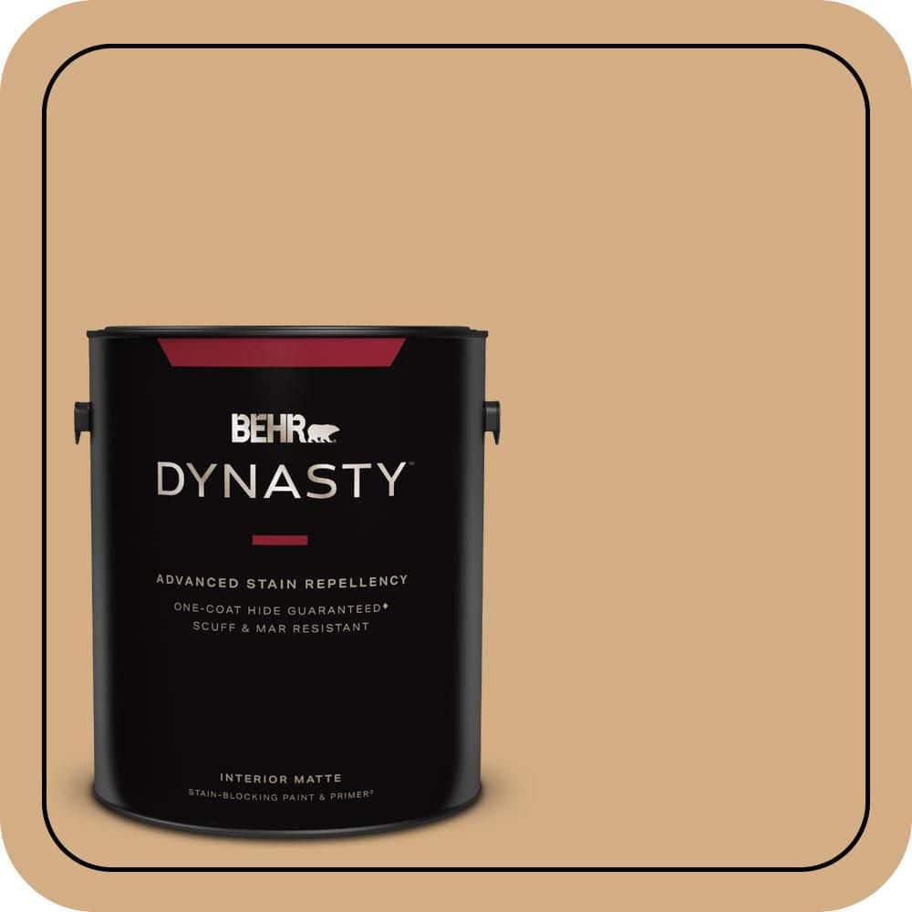 BEHR DYNASTY 1 gal. #S270-4 Praline Matte Interior Stain-Blocking Paint ...