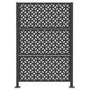 DISTINCT 24 in. x 48 in. Dorset Black Recycled Rubber Decorative ...