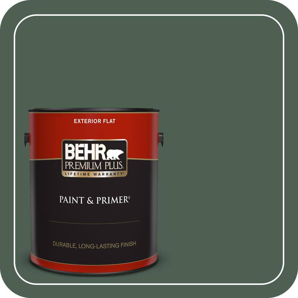 BEHR PREMIUM PLUS 1 gal. #PPU11-20 Congo Flat Exterior Paint & Primer ...