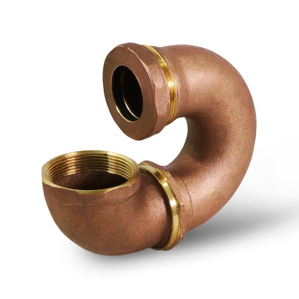 PLUMBFLEX 2 in. IPS x 1-1/2 in. LA Pattern Trap for Tubular Drain ...