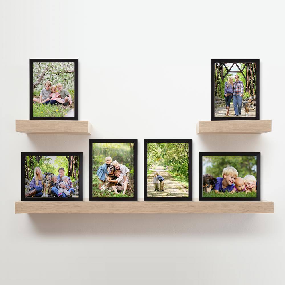 Lavish Home 11 in. x 14 in. Black Picture Frame (6-Pack) M021014 - The ...