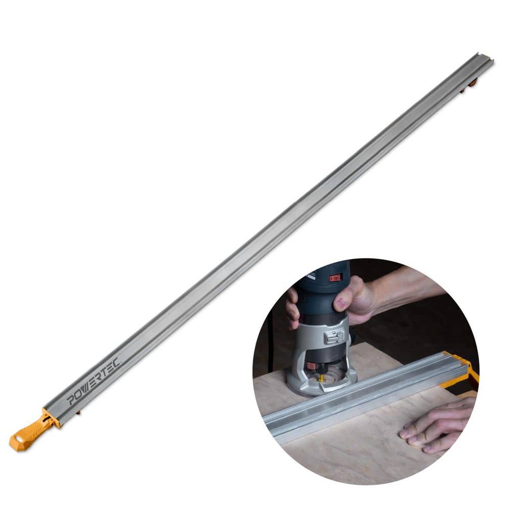 ‎POWERTEC 50 in. Contractor Straight Edge Clamp Saw Guide for Circular ...