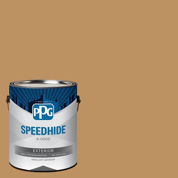 SPEEDHIDE 1 gal. PPG1089-6 Honey Haven Flat Exterior Paint PPG1089-6SX ...