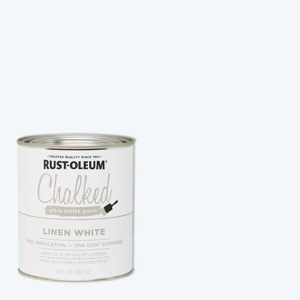 Rust-Oleum 30 oz. Chalked Linen White Ultra Matte Interior Paint (2 ...