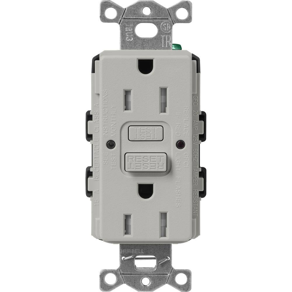 Lutron Claro 15-Amp Tamper Resistant Duplex Receptacle, Pebble (SCR-15 ...