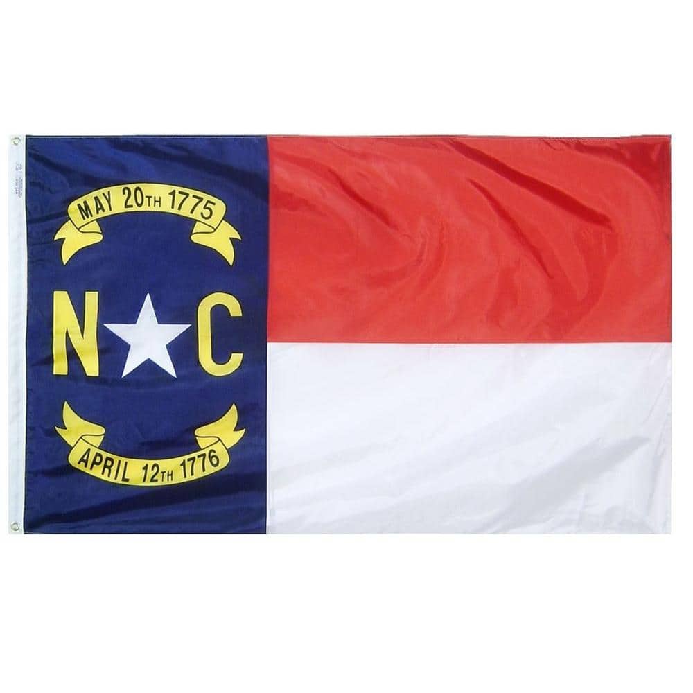 Annin Flagmakers 2 ft. x 3 ft. Nylon North Carolina State Flag 143950 ...