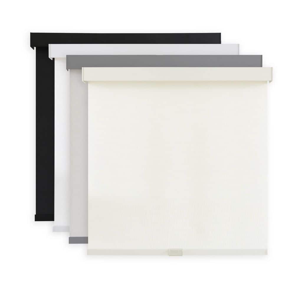 Aosky Cordless Light Filtering Roller Shade, 1% Openness Solar Shades ...