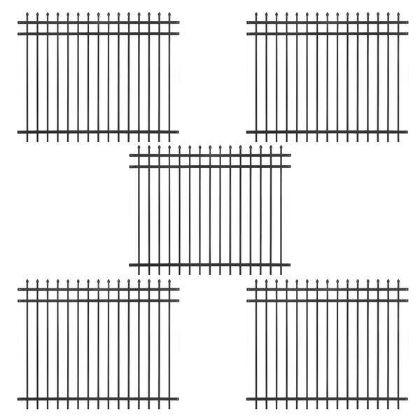 Fencer Wire 5 ft. x 6 ft. Heavy-Duty Steel Spaced Bar Pointed Pinnacle ...