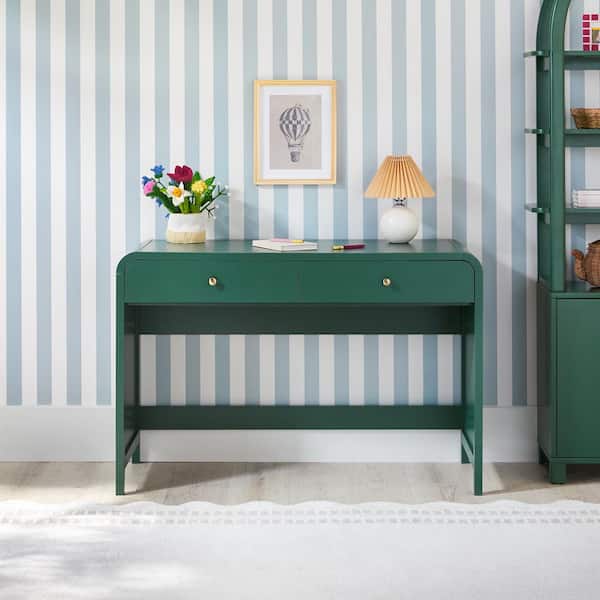 Walker Edison Furniture Company Zoey 45 in. Rectangle Green Modern MDF ...