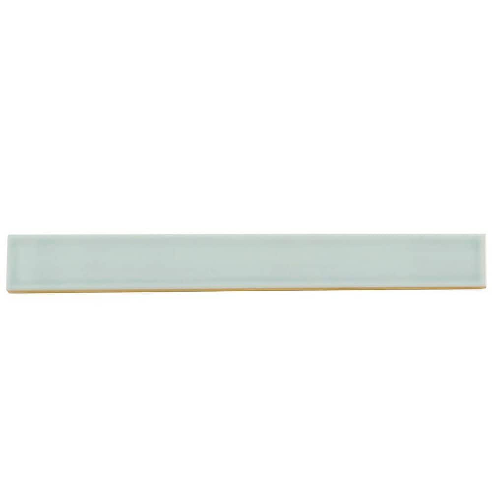 Apollo Tile Horizonte 2 in. x 8 in. Glossy Pastel Light Blue Ceramic ...