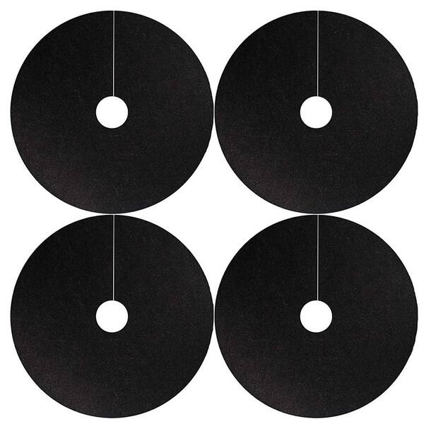 Agfabric 9.84 in. Dia Non-Woven Fiber Mulch Tree Ring Kit (18-Pack ...