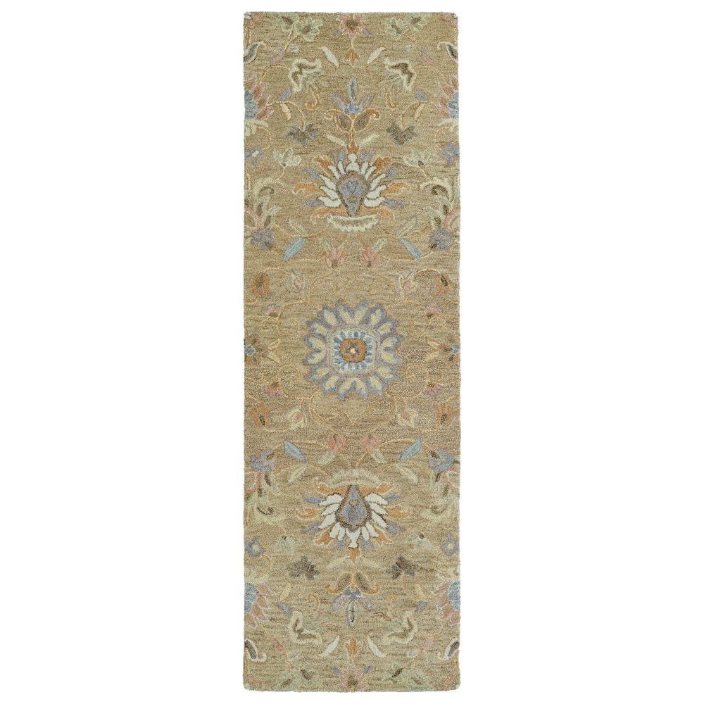 Kaleen Helena Light Brown 3 ft. x 12 ft. Runner Rug 3207-82-2612 - The ...