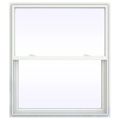 JELD-WEN 42 in. x 54 in. V-4500 Series White Single-Hung Vinyl Window ...