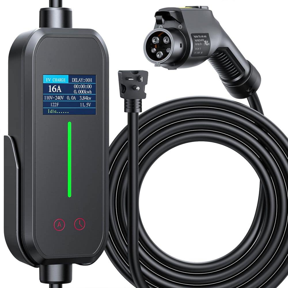 Ahfiwaso 21Ft 110-240 Volt Portable EV Charging Cable Adjustable ...