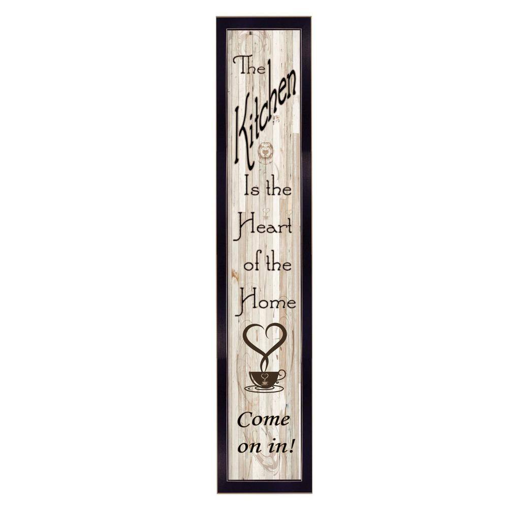 HomeRoots Charlie Kitchen Is The Heart of The Home 1-Piece Framed Wall ...