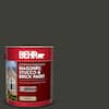 BEHR 1 gal. #PFC-75 Tar Black Satin Interior/Exterior Masonry, Stucco ...