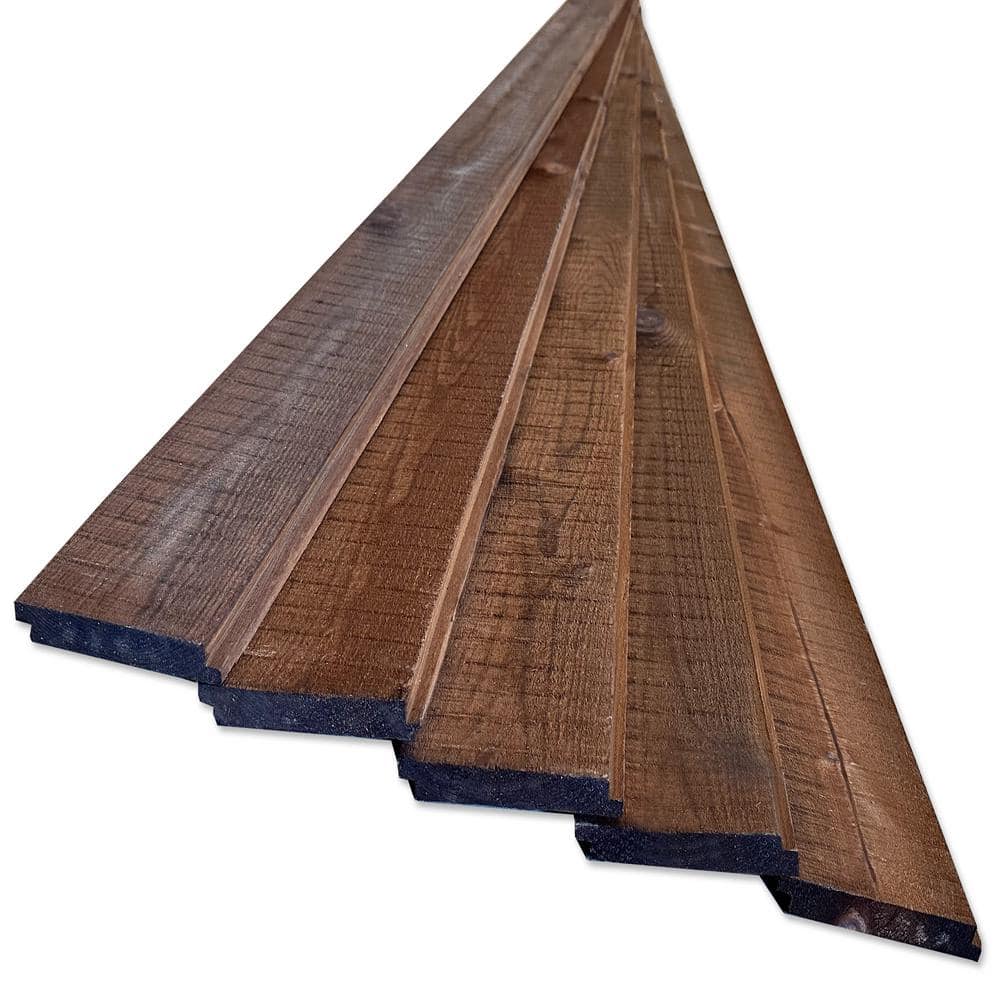CDA Wood 1 in. x 4 in. x 8 ft. Dark Brown Pine Trim Board DBT148 - The Home Depot