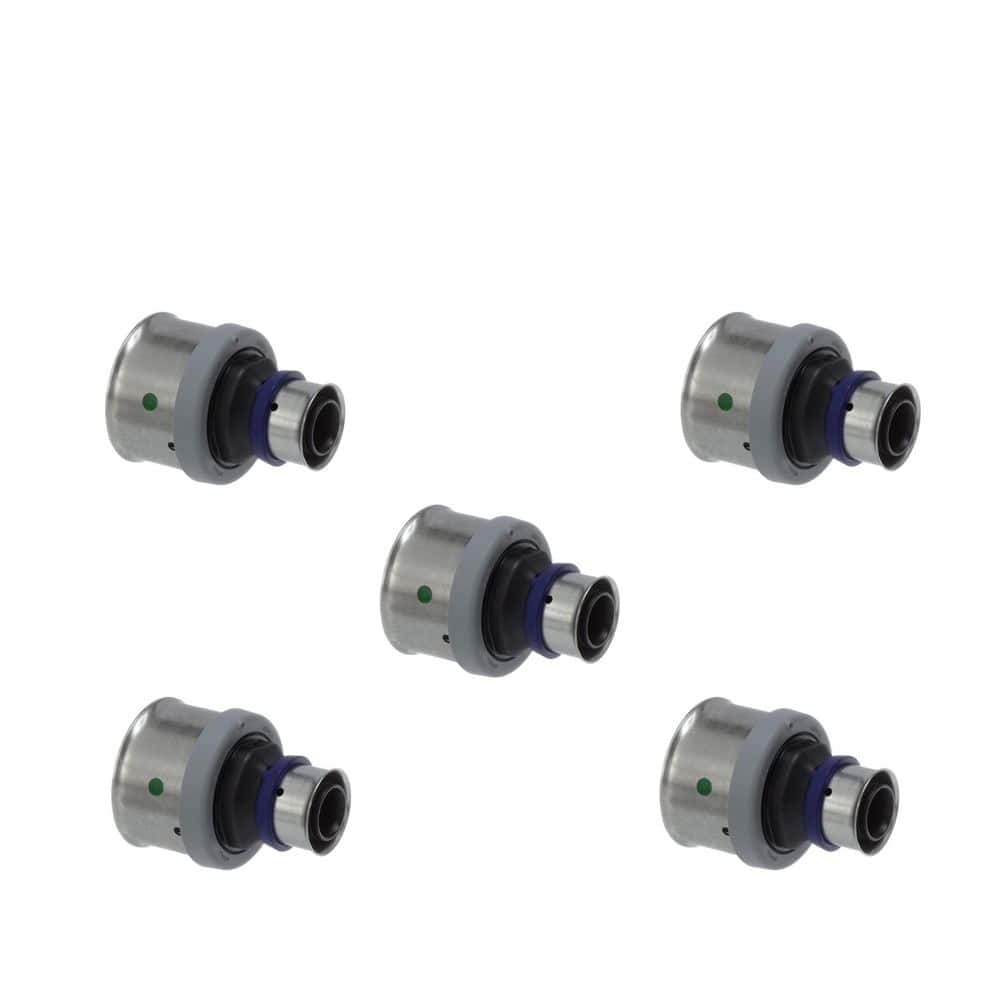 Viega PureFlow 3/4 in. x 1-1/2 in. Press Polymer Coupling (5-Pack ...