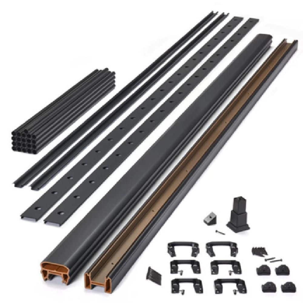 Reviews for Trex Transcend 8 ft. x 36 in. Charcoal Black Composite Horizontal Deck Rail Kit with ...