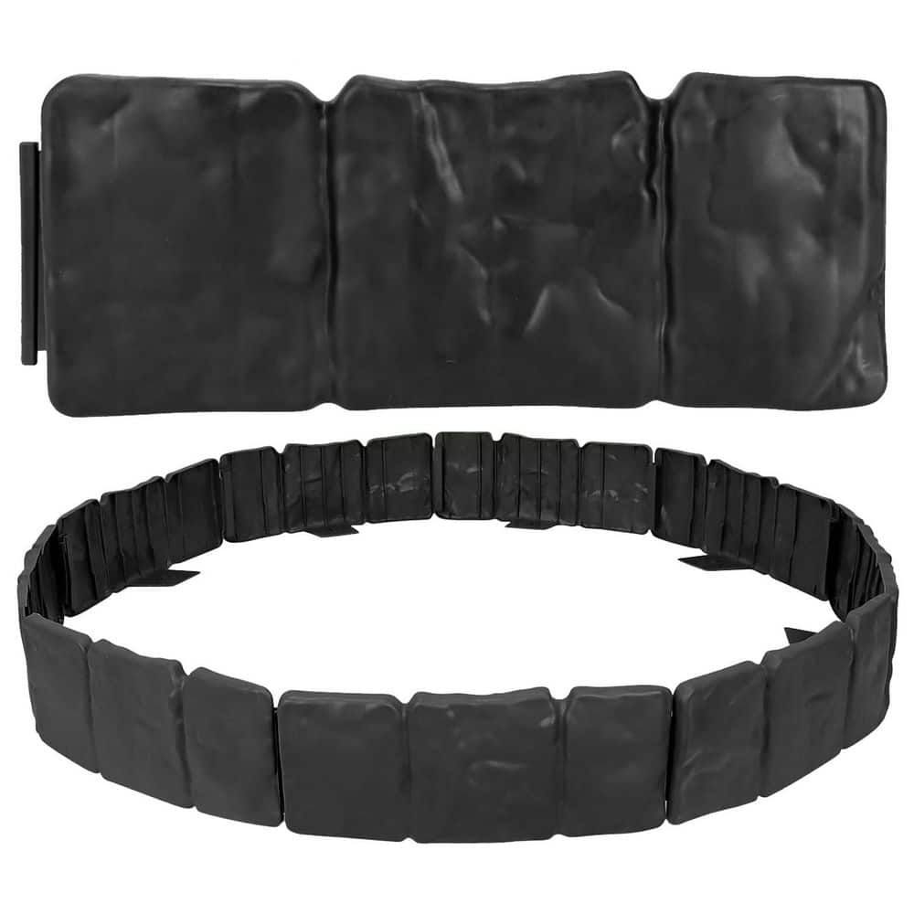 Oyezvary 9.5 in. x 4 in. x 9.5 in. Weather Resistant Black Composite ...