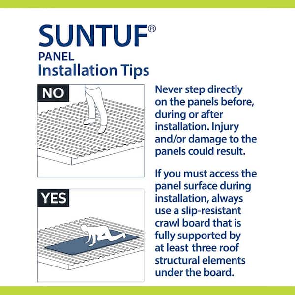 Suntuf 10 ft. x 12 ft. Corrugated Polycarbonate Roof Panel DIY Kit in ...