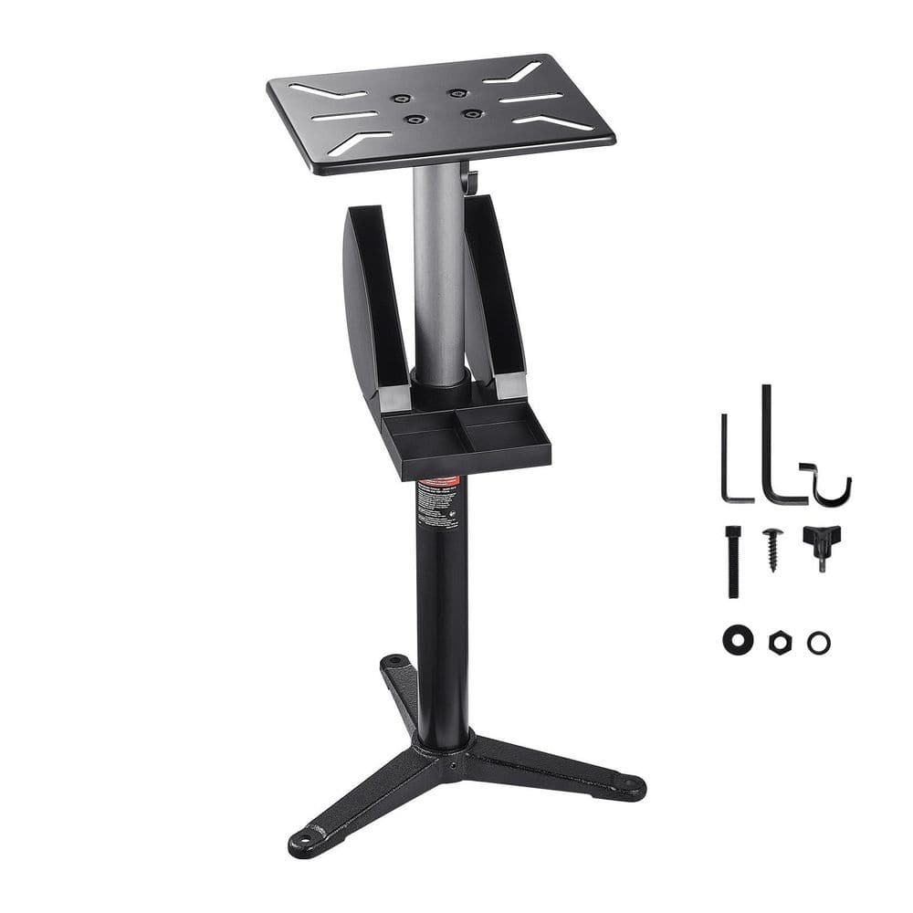 SKYSHALO Bench Grinder Stand, Bench Grinder Vise Floor Pedestal with 12 ...