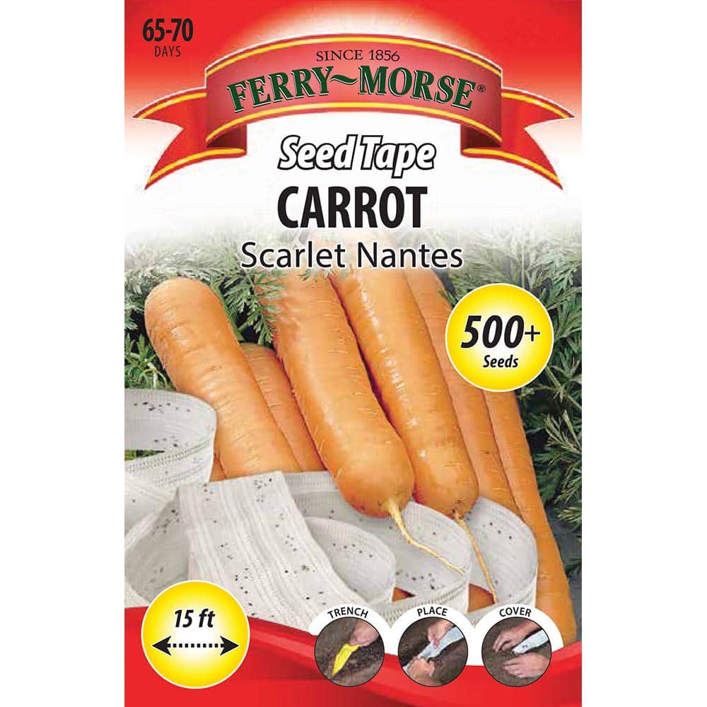Ferry-Morse Carrot Nantes Coreless Seed Tape 1320 - The Home Depot