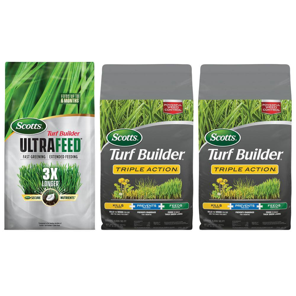 Scotts Turf Builder Triple Action1 and Ultrafeed Annual Program ...