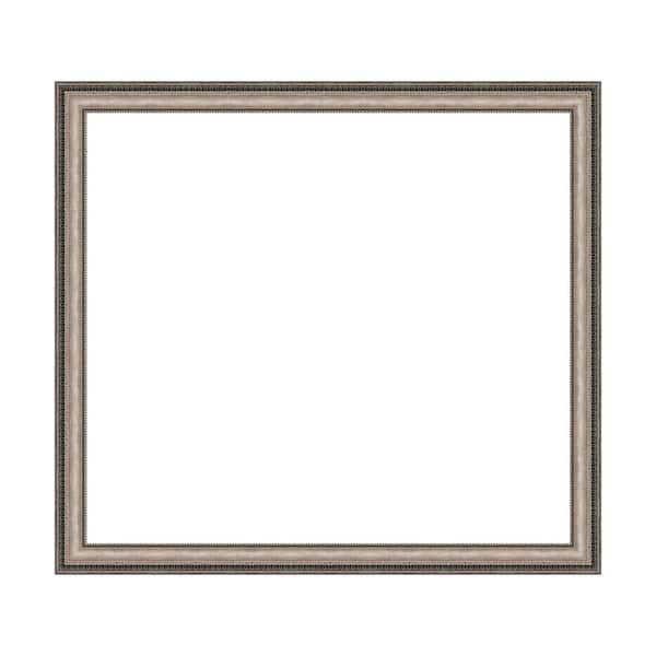 Amanti Art Mirror Makeover Lyla Ornate Silver 41.25 in. W x 37.25 in. H ...