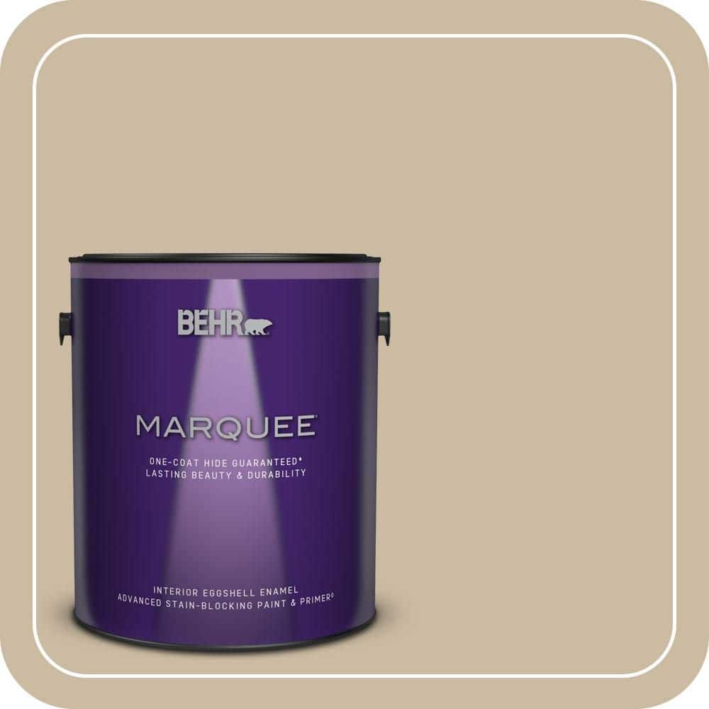 BEHR MARQUEE 1 gal. #MQ2-26 Windsor Tan One-Coat Hide Eggshell Enamel ...