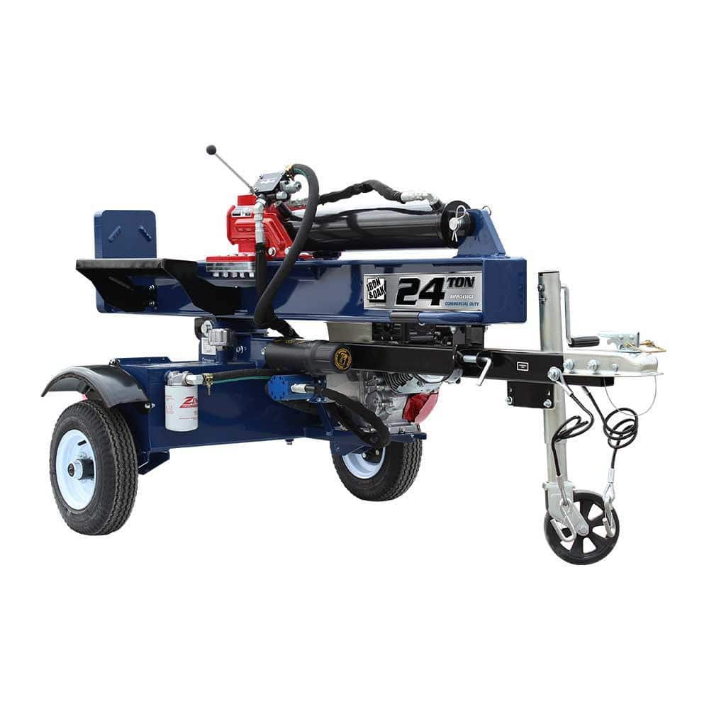 IRON & OAK Log Splitter : 24-Ton : GX160 BHVH2418GX - The Home Depot