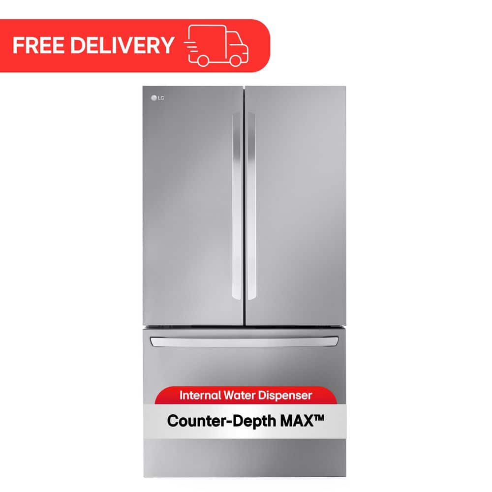LG 27 cu. ft. Smart Counter-Depth MAX French Door Refrigerator with ...