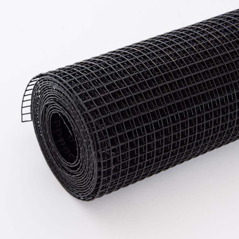 3 ft. x 50 ft. 19 Gauge Vinyl Coated Galvanized Steel Wire Fence Snake ...