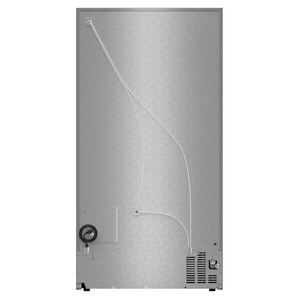 Whirlpool 36 in. 28.70 cu. ft. Full-Depth Side-by-Side Refrigerator in ...