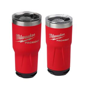 Milwaukee PACKOUT Red 20 oz. Tumbler 48-22-8392R - The Home Depot