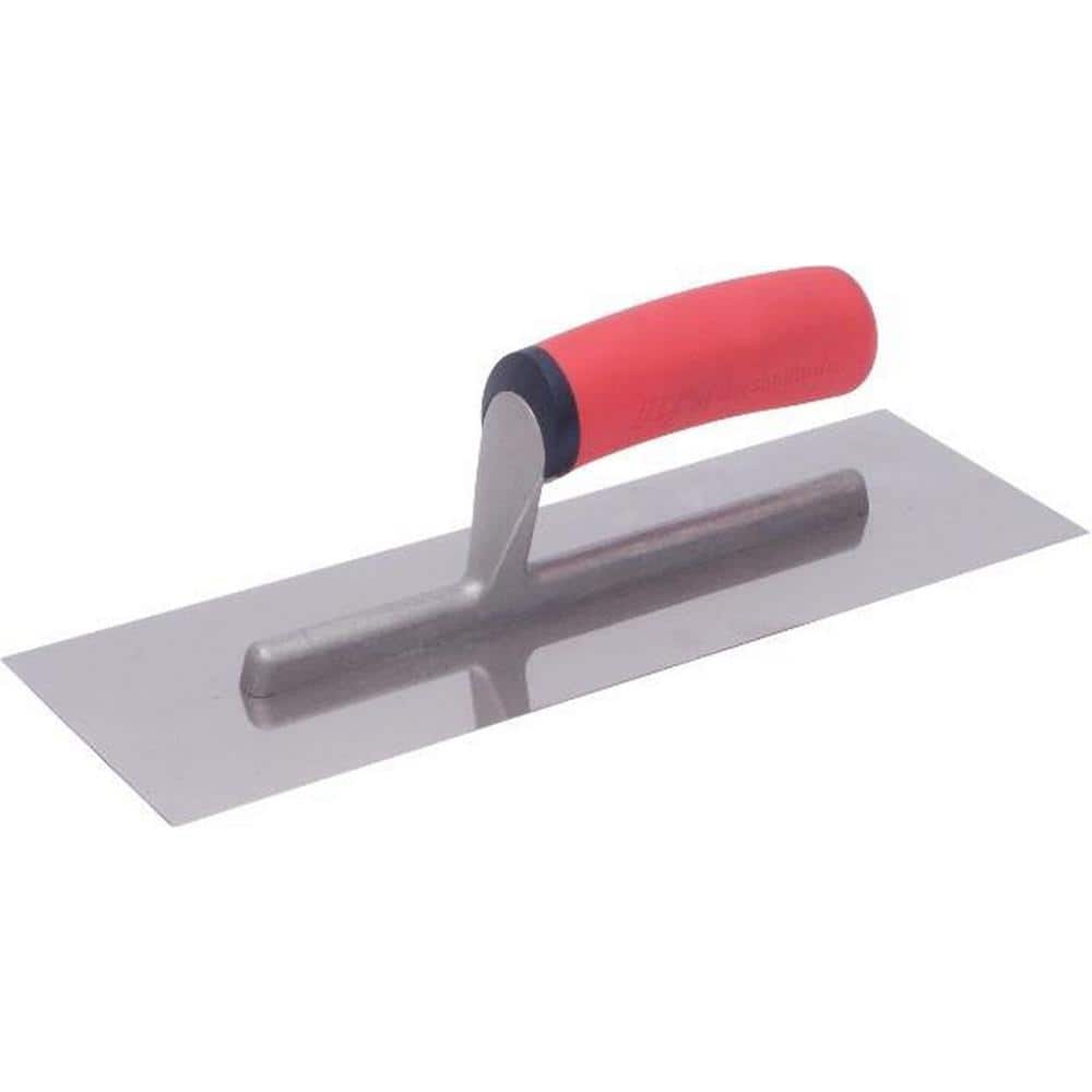 MARSHALLTOWN 12 in. x 4 in. Stainless Steel Finishing Trowel with Soft ...