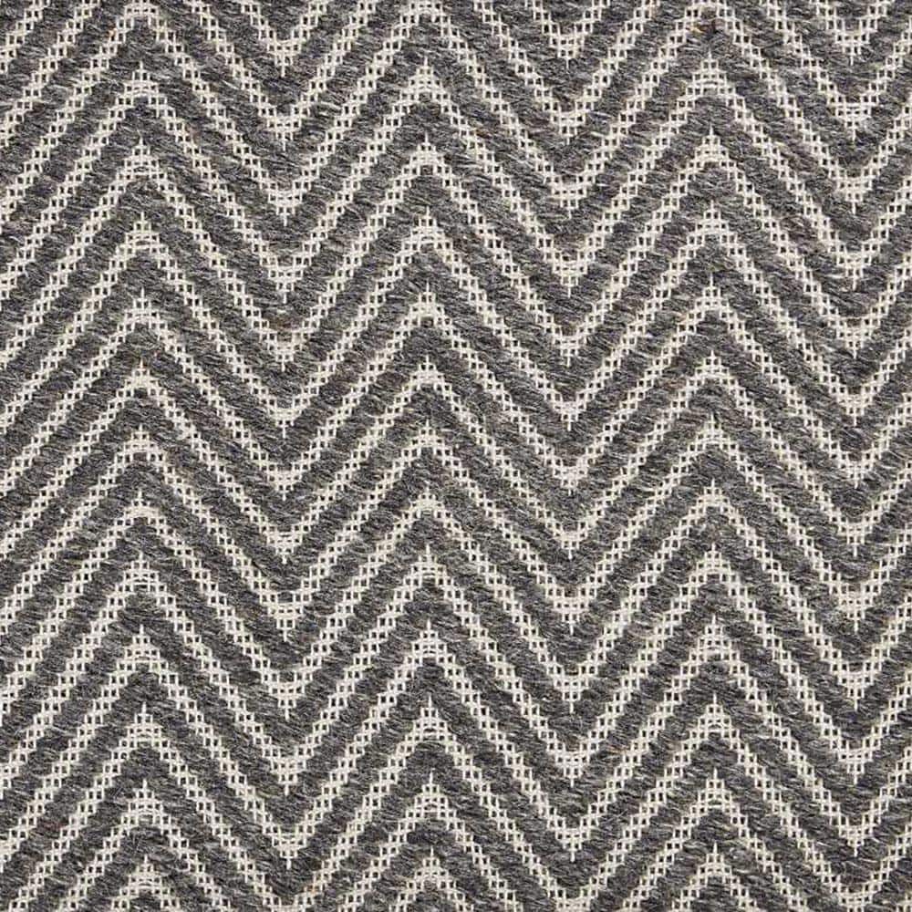Natural Harmony Ziggy Charcoal Custom Area Rug with Pad 167699 - The ...