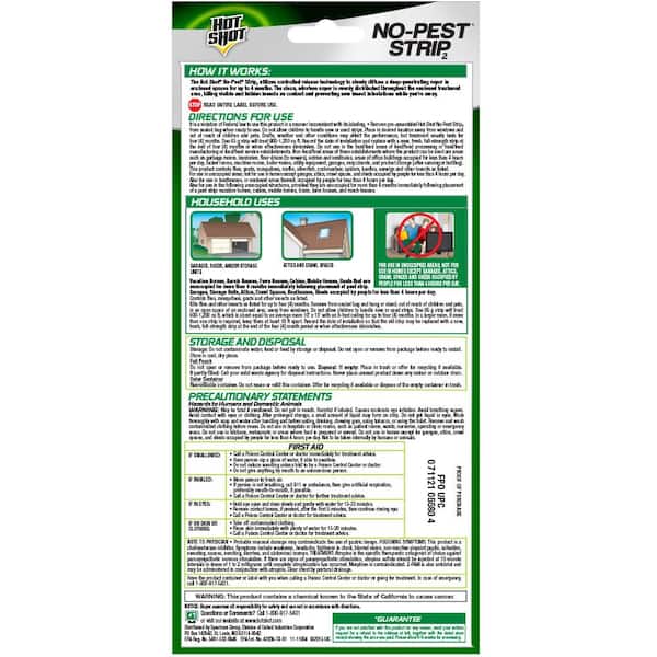 Hot Shot 2.29 oz. No-Pest Insect Killer Strip (2-Pack) HG-5580MP - The ...