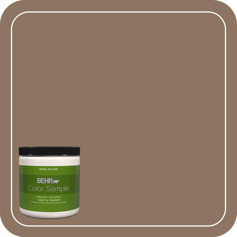 BEHR PREMIUM PLUS 8 oz. #700D-6 Belgian Sweet Semi-Gloss Interior ...