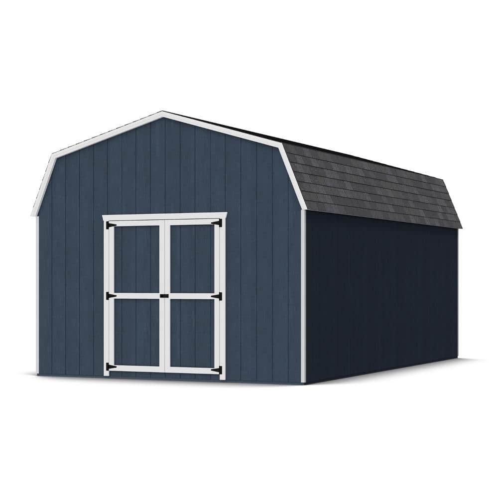 Little Cottage Co. Value Gambrel 12 ft. x 20 ft. Outdoor Wood Storage ...